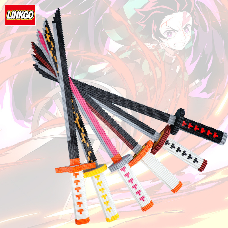 Demon Slayer Kimetsu no Yaiba Building Blocks Toys 积木鬼灭之刃灶门炭治郎 Kamado ...