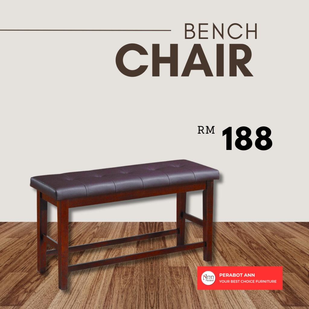 (PERABOT ANN) BENCH CHAIR / PVC BENCH CHAIR / SOLID FRAME BANGKU / SOFA ...