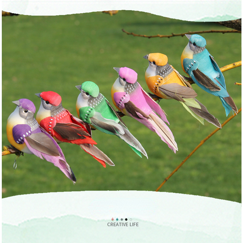 Artificial Birds Animal Simulation Fake Feather Birds Models Garden ...