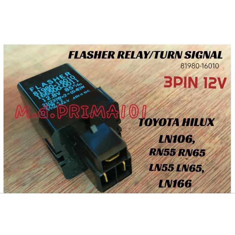 TOYOTA HILUX LN106, RN55, RN65, LN55, LN65,LN166 FLASHER RELAY/TURN ...
