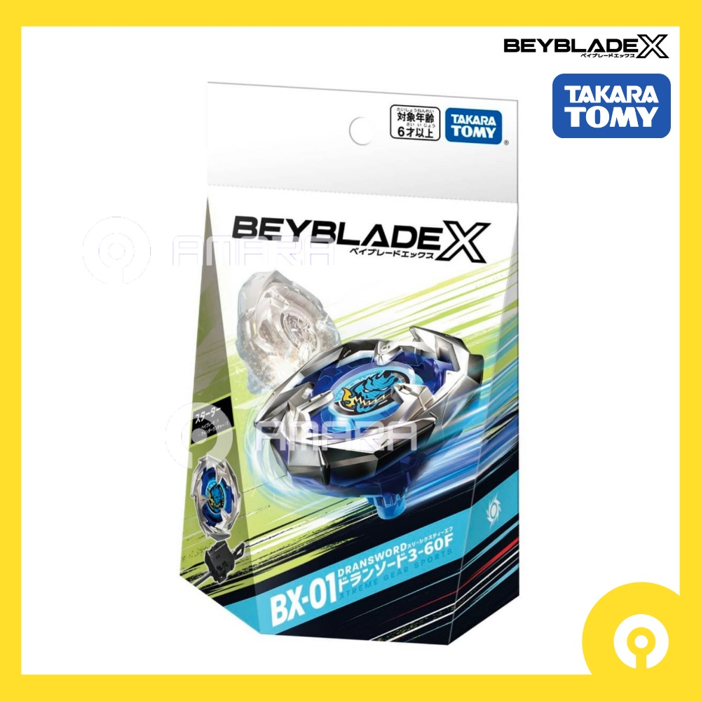 Takara Tomy BEYBLADE X BX-01 Dran Sword 3-60F Starter comes with Launcher BeybladeX BX01 ...