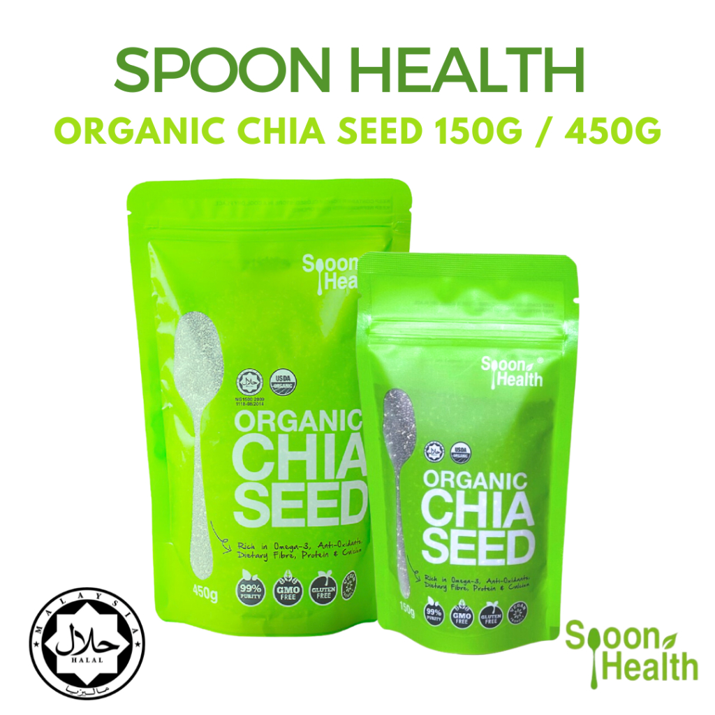 SPOON HEALTH Organic Chia Seed 150g/450g | Shopee Malaysia