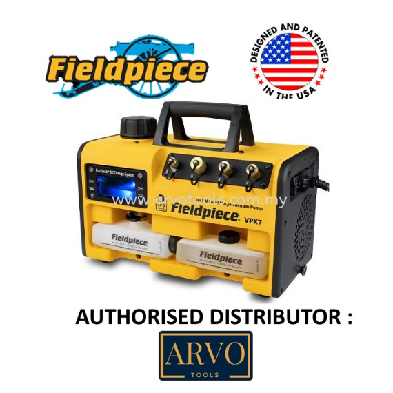 FIELDPIECE VPX7 DC VACUUM PUMP WITH RUNQUICK OIL CHANGE SYSTEM, 10CFM ...