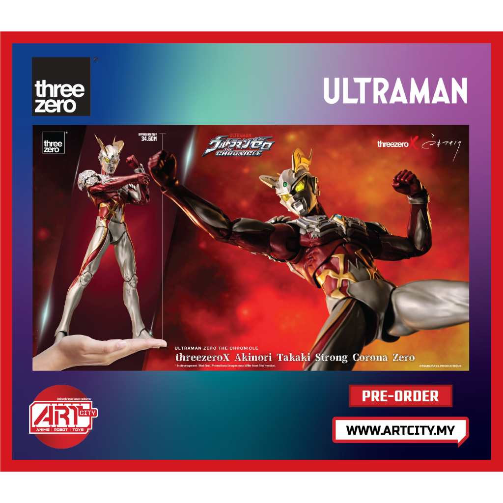 Threezero - ThreezeroX Akinori Takaki Strong Corona Zero - Ultraman Zero The Chronicle - Diecast ...