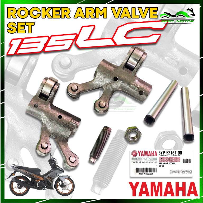 ROCKER ARM / ROCKER ARM SHAFT ORIGINAL YAMAHA LC135 / Y15 V1 V2 / FZ150 ...