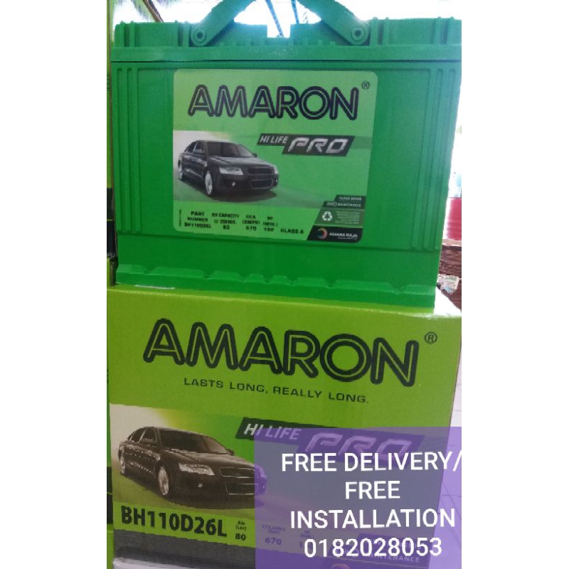[ INSTALLATION provided] AMARON HILIFE PRO 110D26L ( NS70L ) - car ...