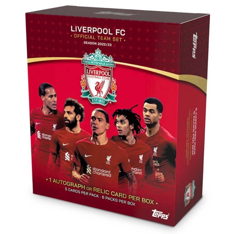 Topps | Liverpool FC Official Team Set 2022/2023 | 1 Autograph Or Relic ...