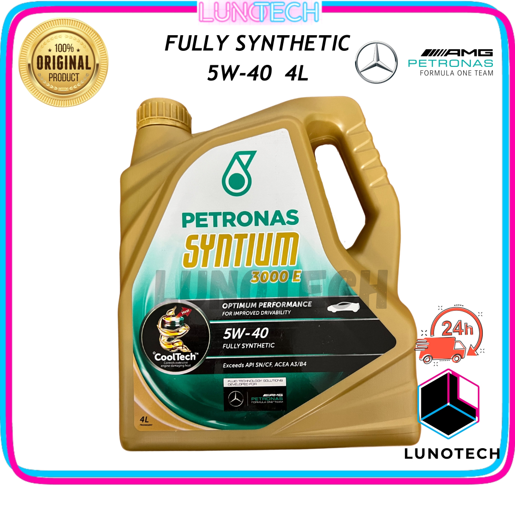 [ORIGINAL] Petronas 5W40 SYNTIUM 3000 E MERCEDES AMG Engine Oil Fully ...