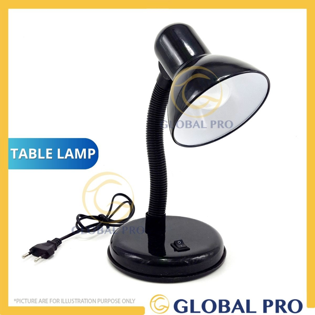 E27 Study Lamp Lampu Meja Belajar Desk Lamp E27 Bulb Table Lamp Clip ...