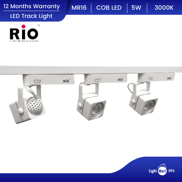 RiO COB LED 5W Track Light MR16 轨道灯 Commercial Grade Die Cast Aluminium ...