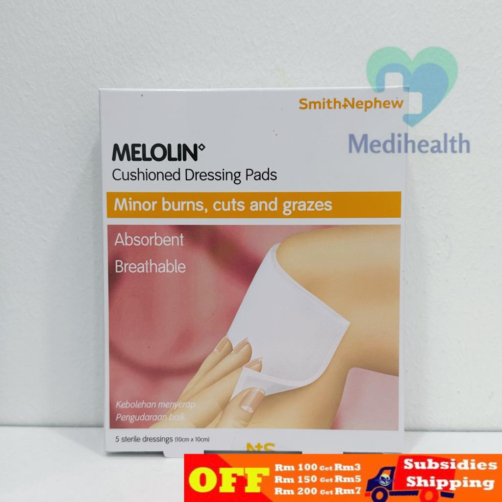 S+N Melolin Low Adherent Absorbent Pads 10cmx10cm 5's | Shopee Malaysia