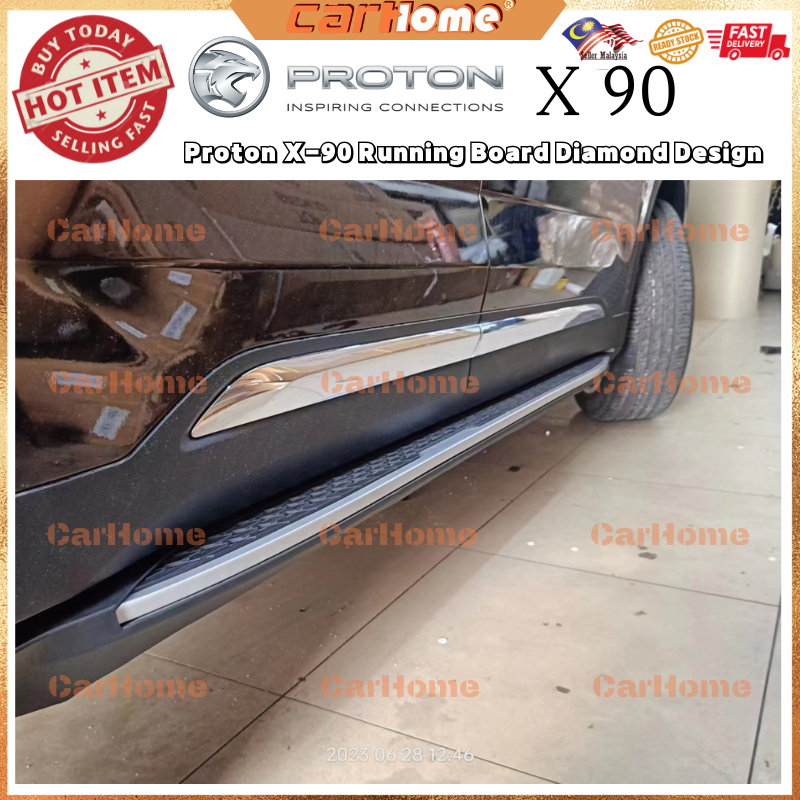** READY STOCK **PROTON X90 PREMIUM SIDE DOOR STEP RUNNING BOARD ...