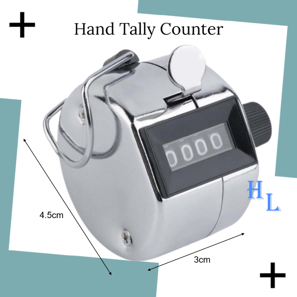Hand Tally Counter 4 Digit Number Manual Counting（DL0281） | Shopee Malaysia