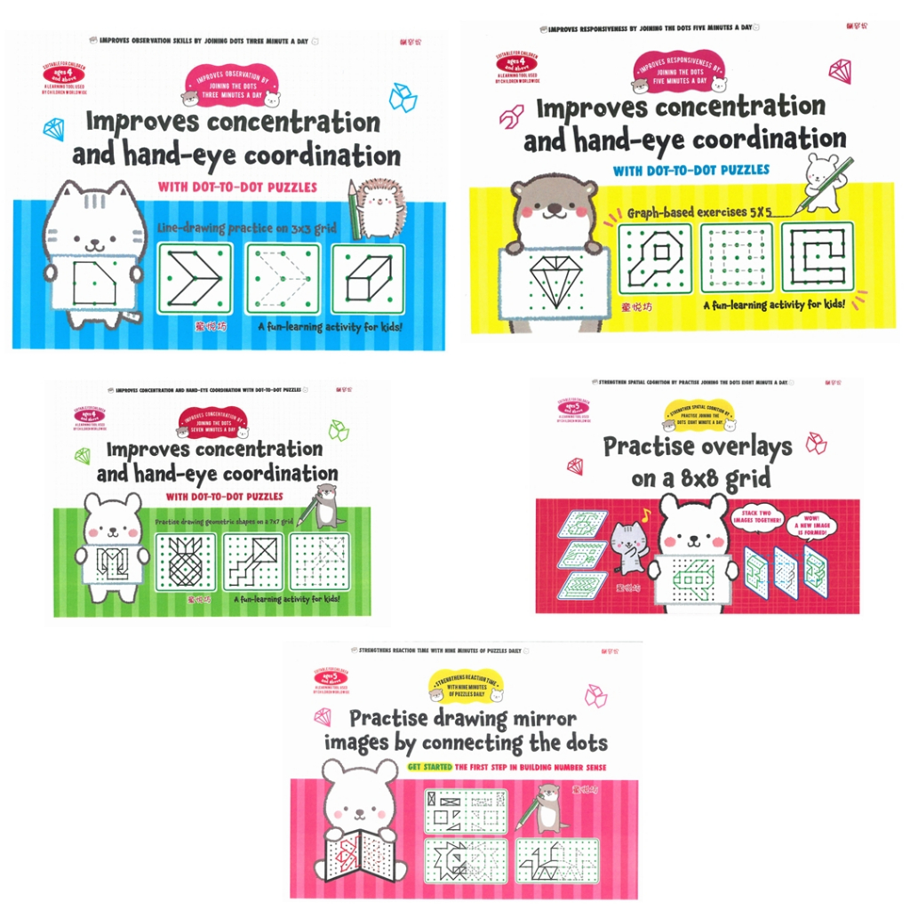 Happy Dots: Dot-to-Dot Puzzles for Age 5 & above / Pre-school kids to ...