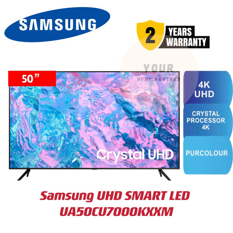 [2023 New]Samsung Crystal UHD 4K Smart LED TV 50 inch UA50CU7000KXXM ...
