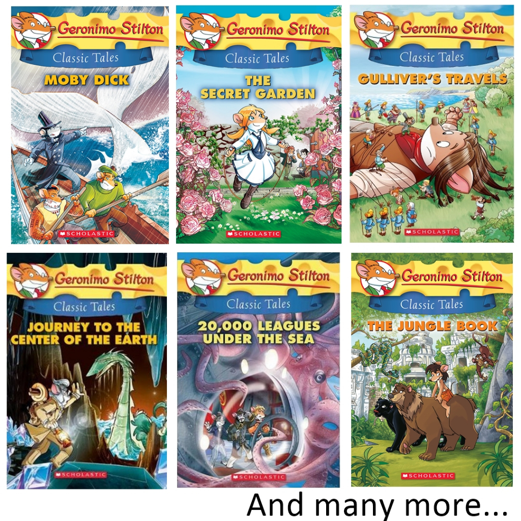 Geronimo Stilton Classic Tales: Moby Dick / Secret Garden / The Jungle ...
