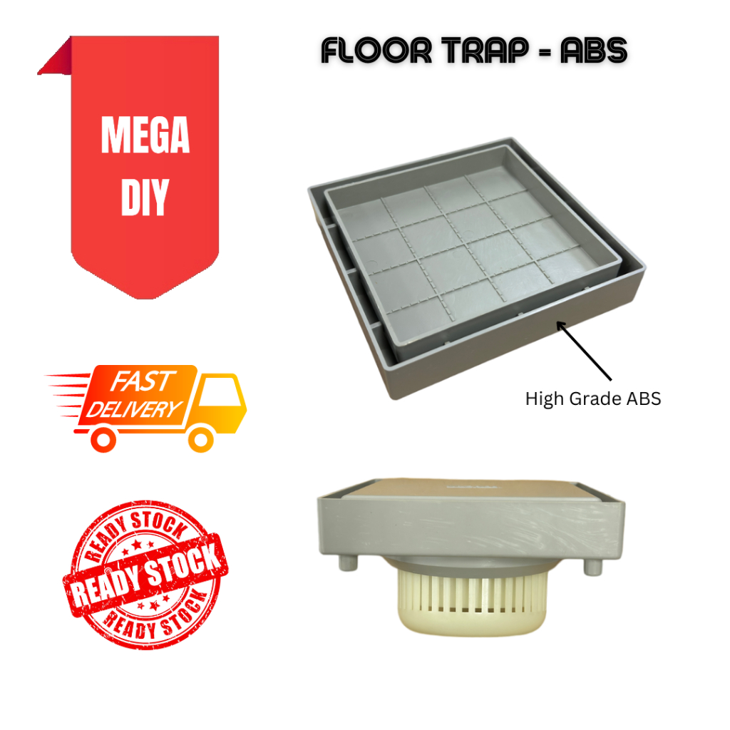 Wiraplas Floor Trap ABS Floor Grating Anti Cockroach Tile Insert Floor ...