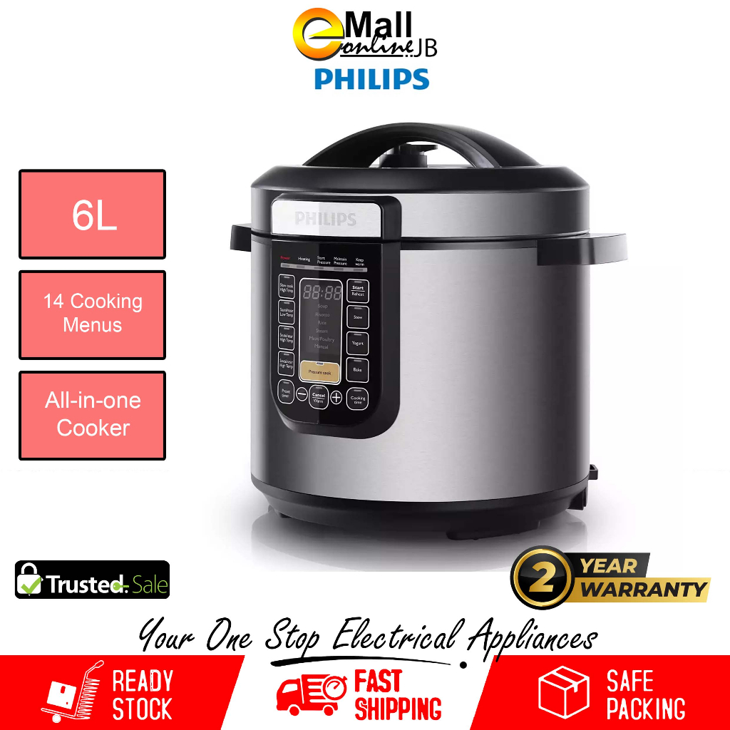 PHILIPS HD2137/62 Viva Collection All-In-One Cooker | Pressure Cooker ...