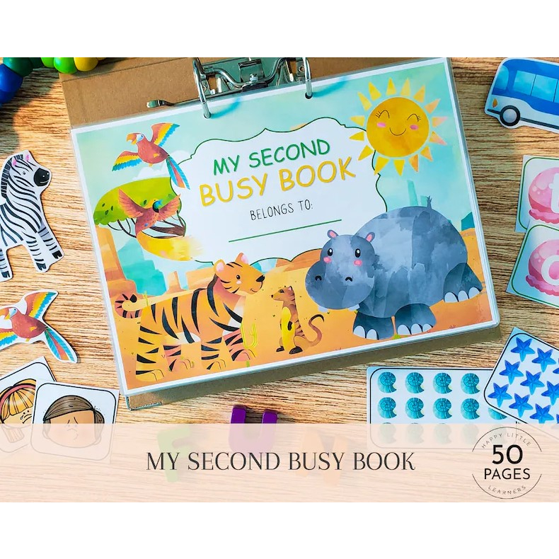 PDF] HLL- MY 2nd Busy book 50 pages Learning Kids Printable Montessori ...