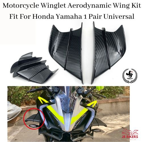 Universal Motorcycle Winglet Aerodynamic Wing Kit Fit For Honda Yamaha ...