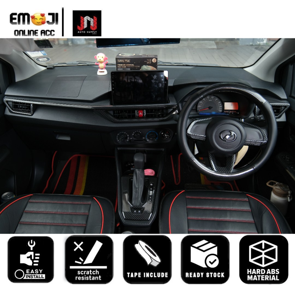 Carbon Fiber Perodua Axia 2023 Interior Exterior Steering Aircond ...