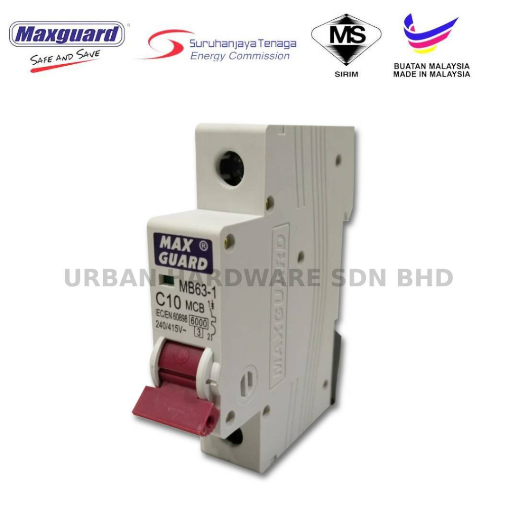 Max Guard 10A 1Pole MCB Main Switch (111273) | Shopee Malaysia