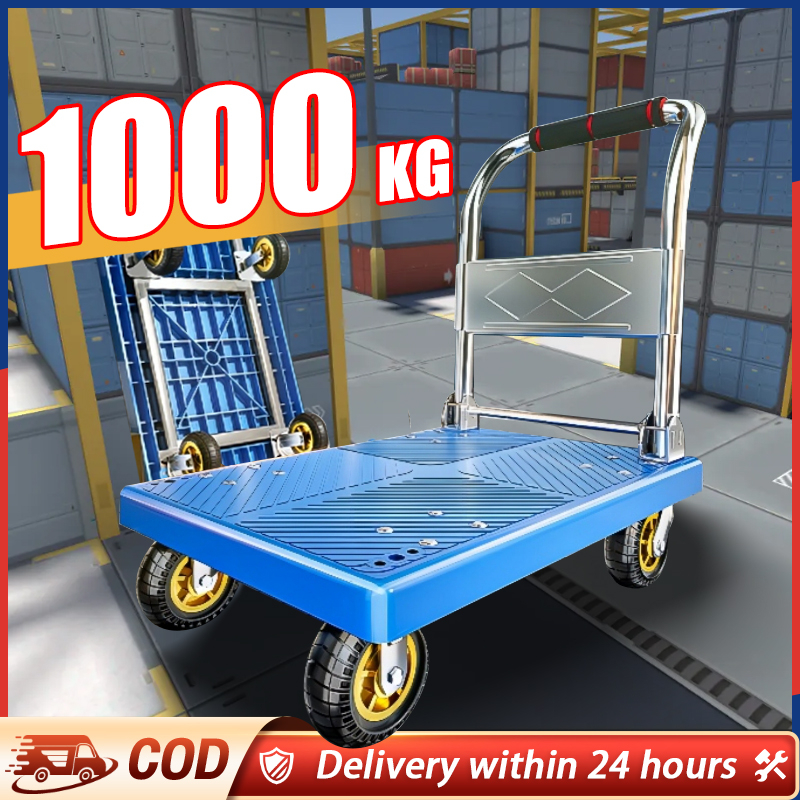 IRON Troli Barang 900KG Trolley Heavy duty Hand Truck Trolley Iron PVC ...