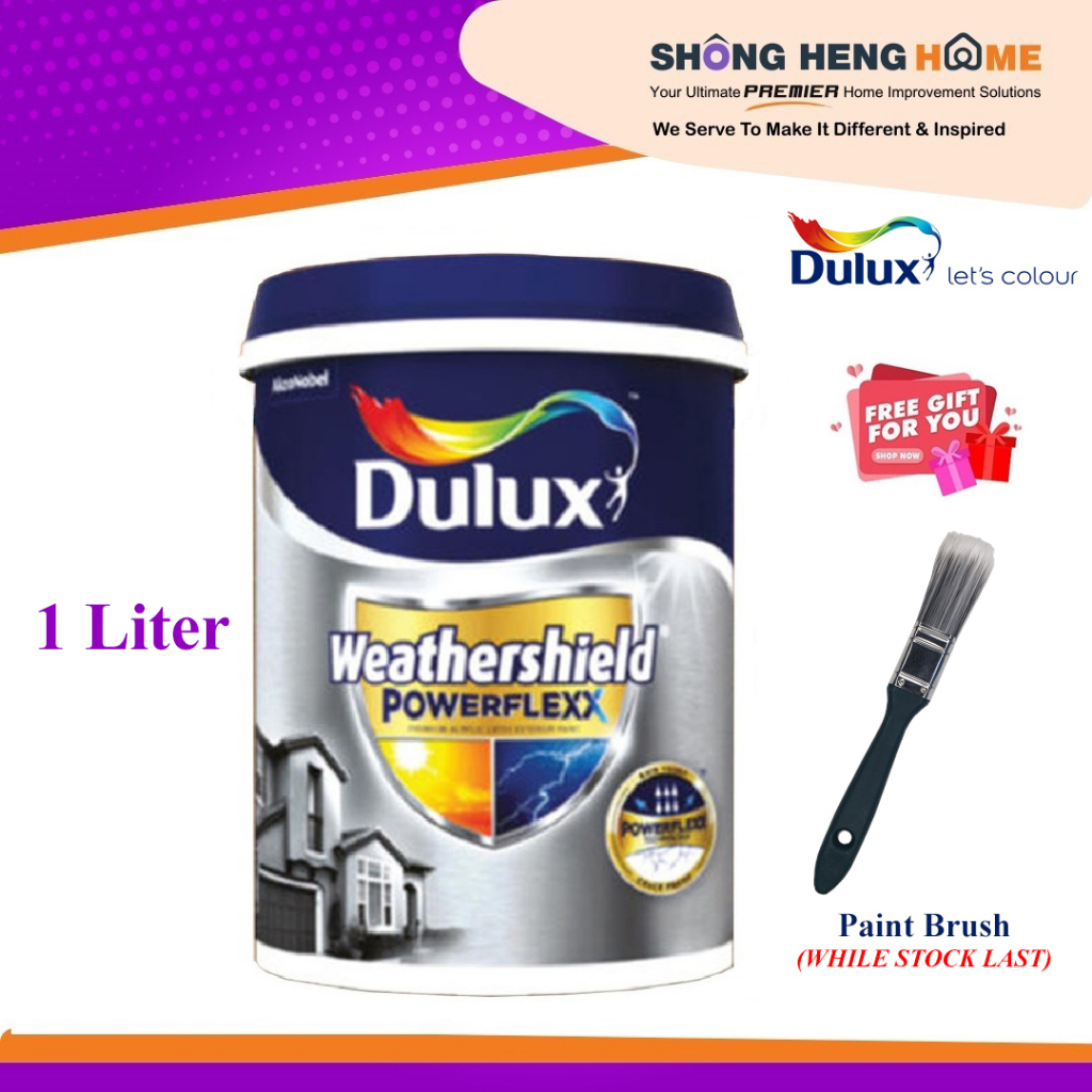1L - Dulux Weathershield Powerflex - Exterior - Color Options | Shopee ...