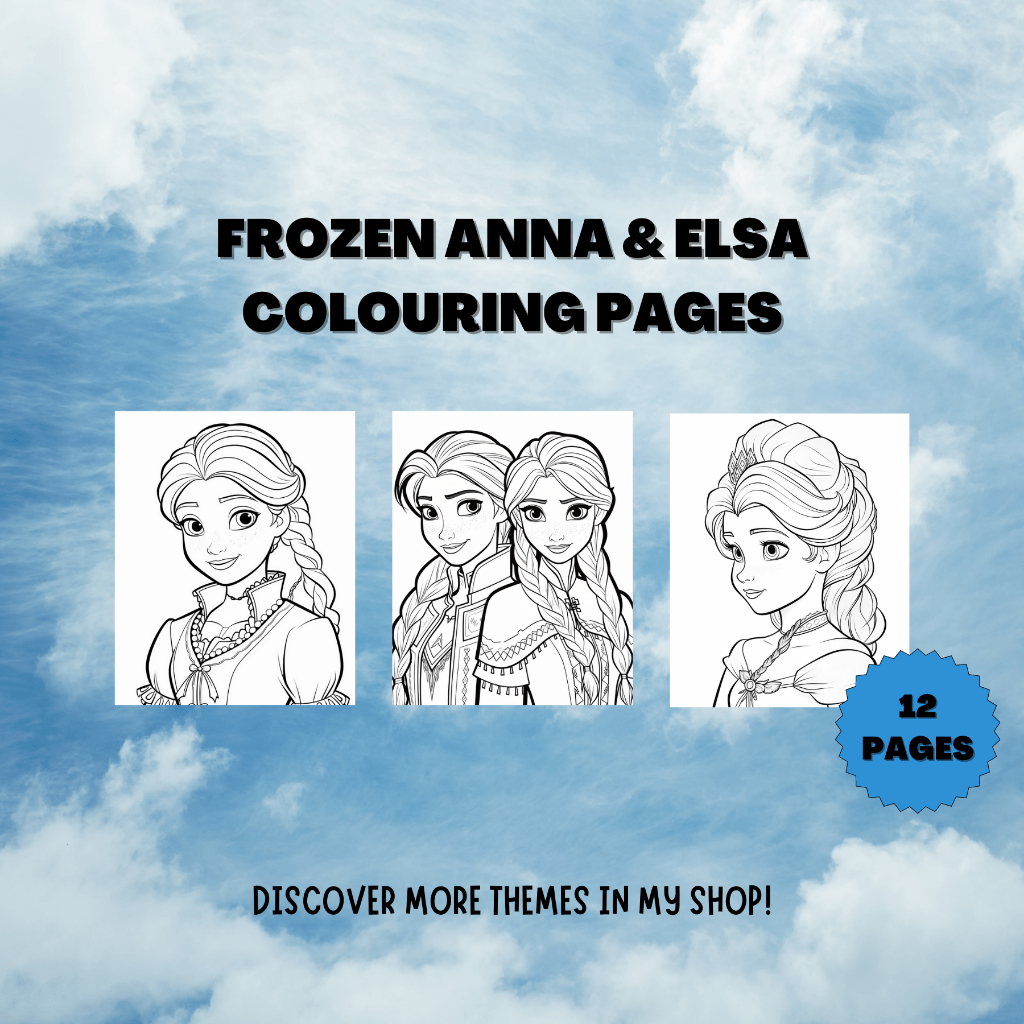 [PDF] 12 Pages Frozen Movie Theme Printable Coloring Book Children ...