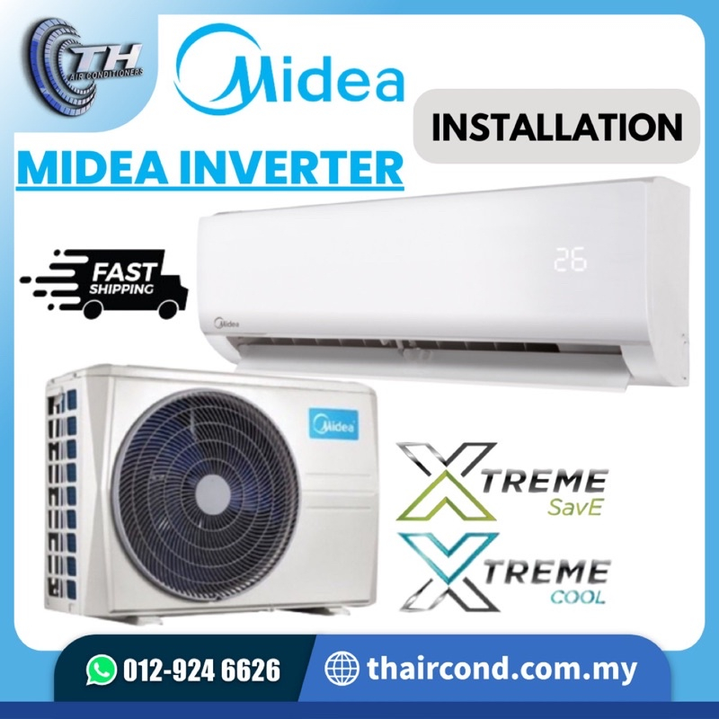 🛠️JB Installation 🛠️ Midea R32 Inverter & Non Inverter 1.0HP 1.5HP 2HP 2.5HP Installation Johor ...
