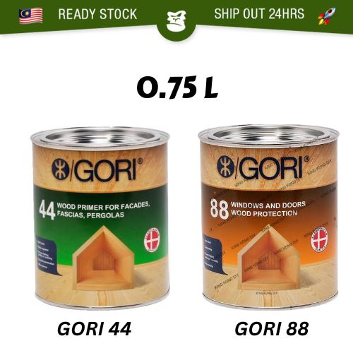 0.75L GORI 44/GORI 88 Wood Primer for Facades Fascias Pergolas Matt ...