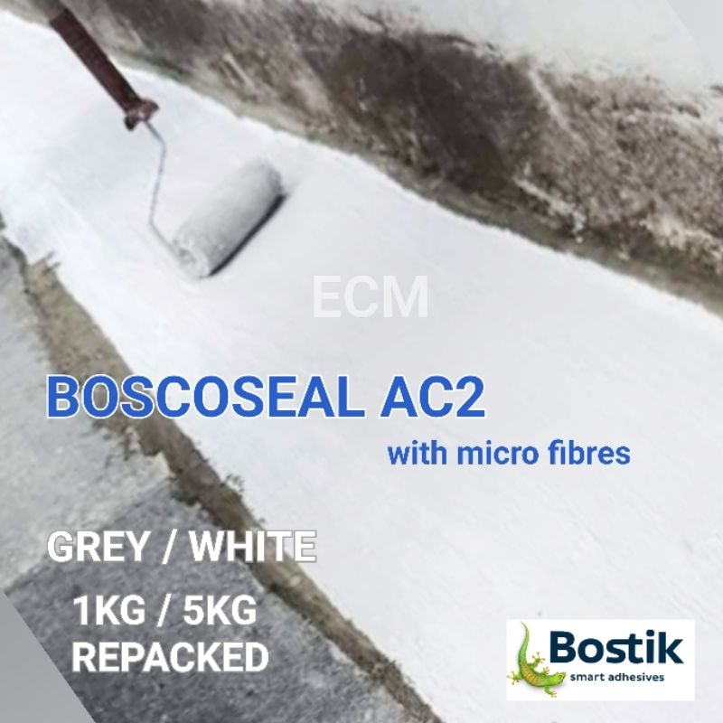 BOSTIK BOSCOSEAL AC2 GREY A750 (5KG & 1KG REPACKED) Acrylic Polymer ...