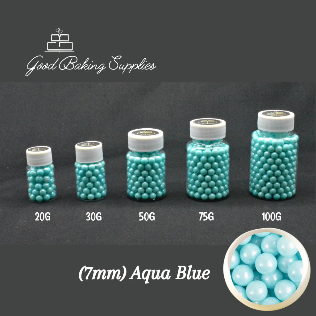 2mm 4mm 7mm Halal Blue Color Cake Sprinkles Rice / Gula Manik Biru Kek ...