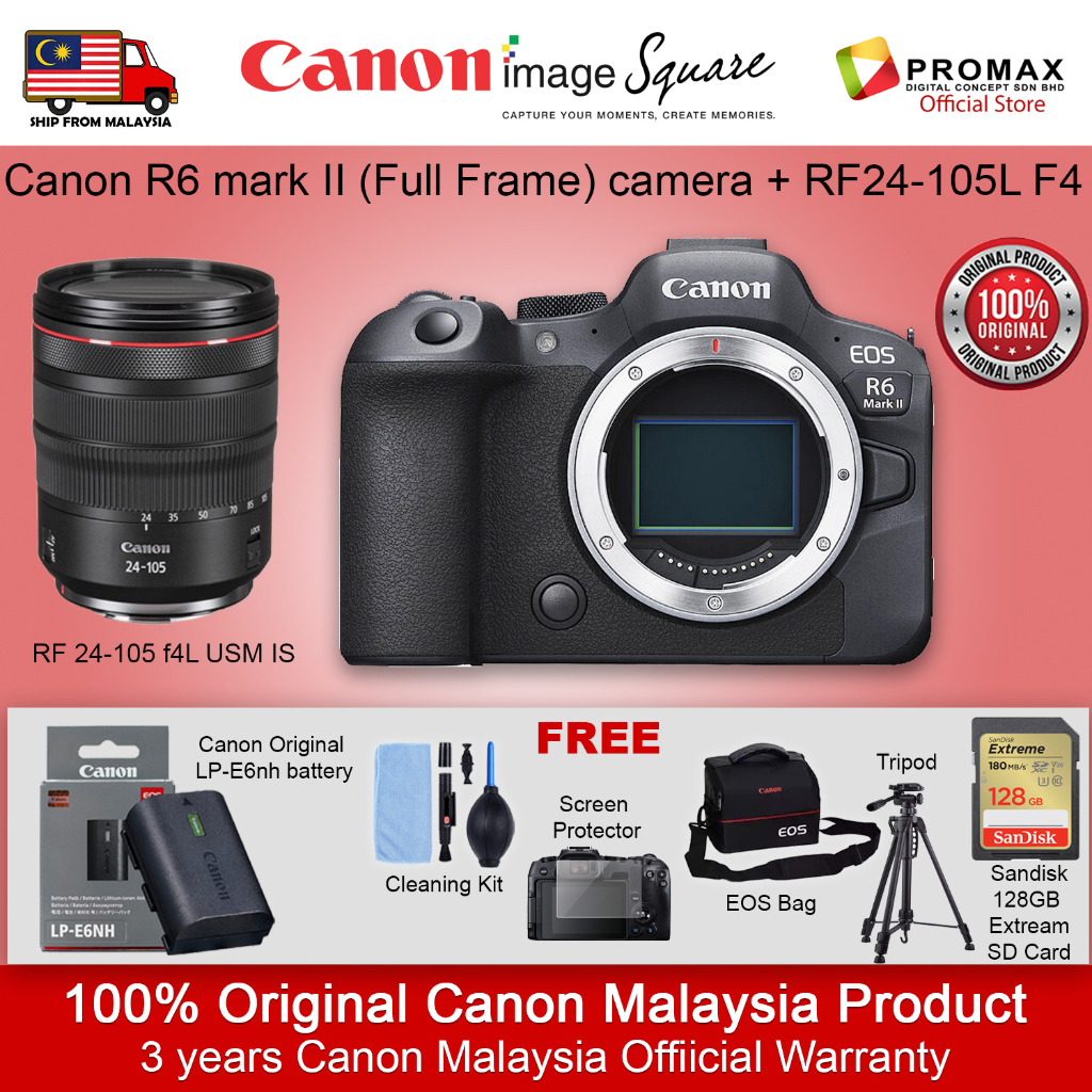 Canon EOS R6 II R6II Full Frame mirrorless camera R6 MKII (Canon ...