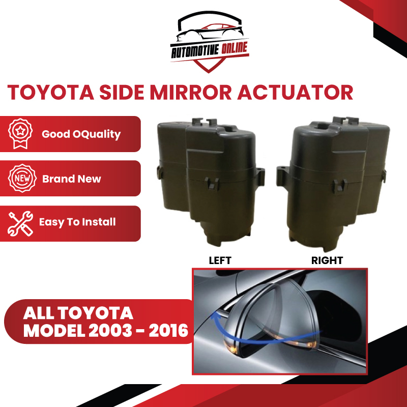 Side Mirror Fold Up Power Actuator - For All Toyota Model 2003 - 2016 ...