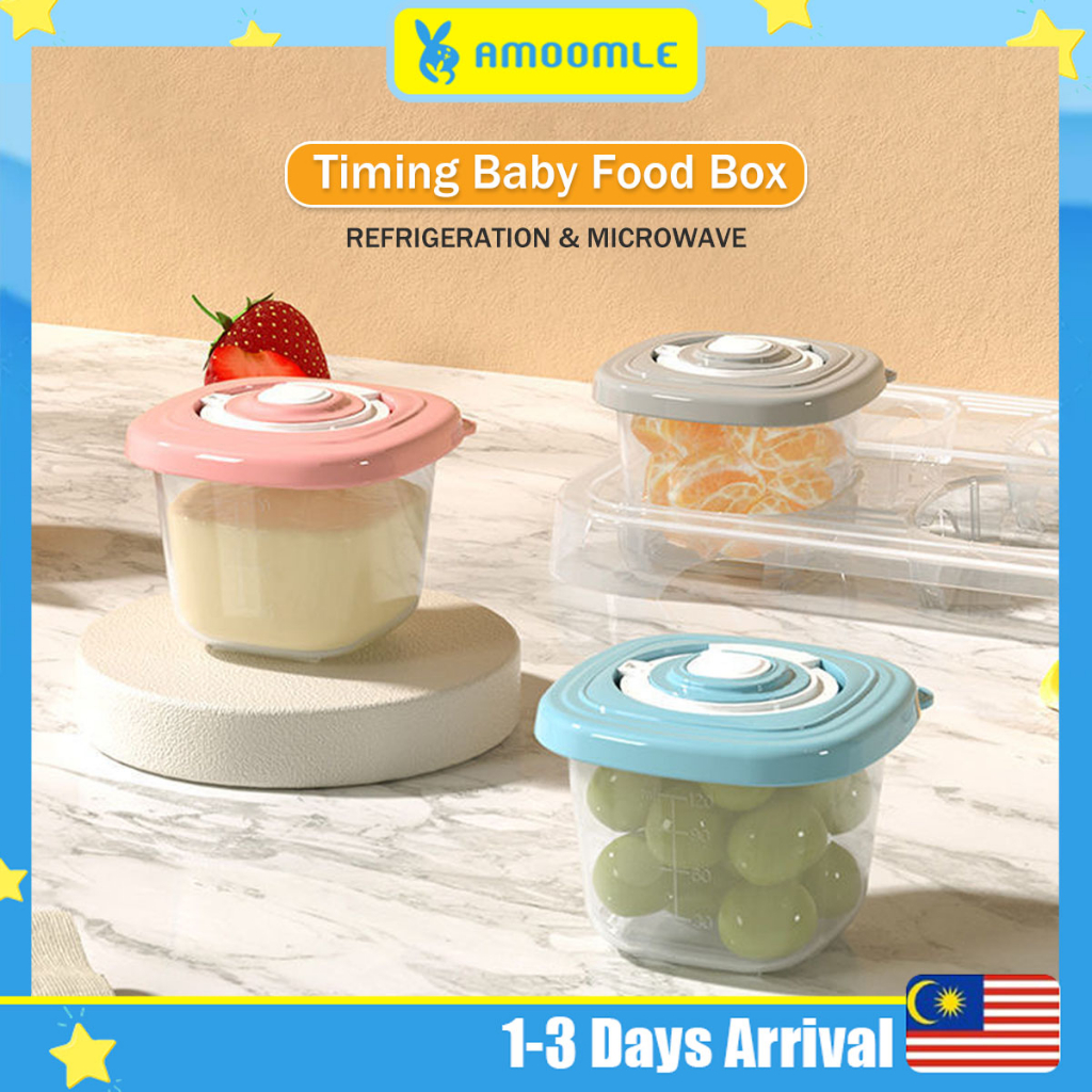 【Ready Stock】Baby Food Container 4oz Infant Food Storage Organizer Jar ...