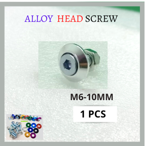 🔥Hot Item🔥M6x10mm Universal Screw Skru Alloy head Screw Nut Lesen Plate ...