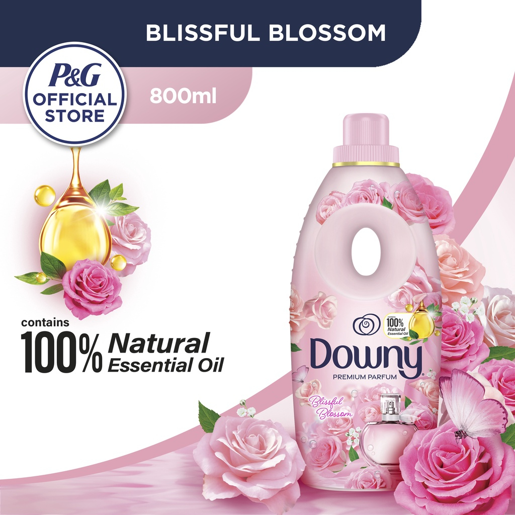 DOWNY Premium Parfum Blissful Blossom 800ml (Pink) | Shopee Malaysia
