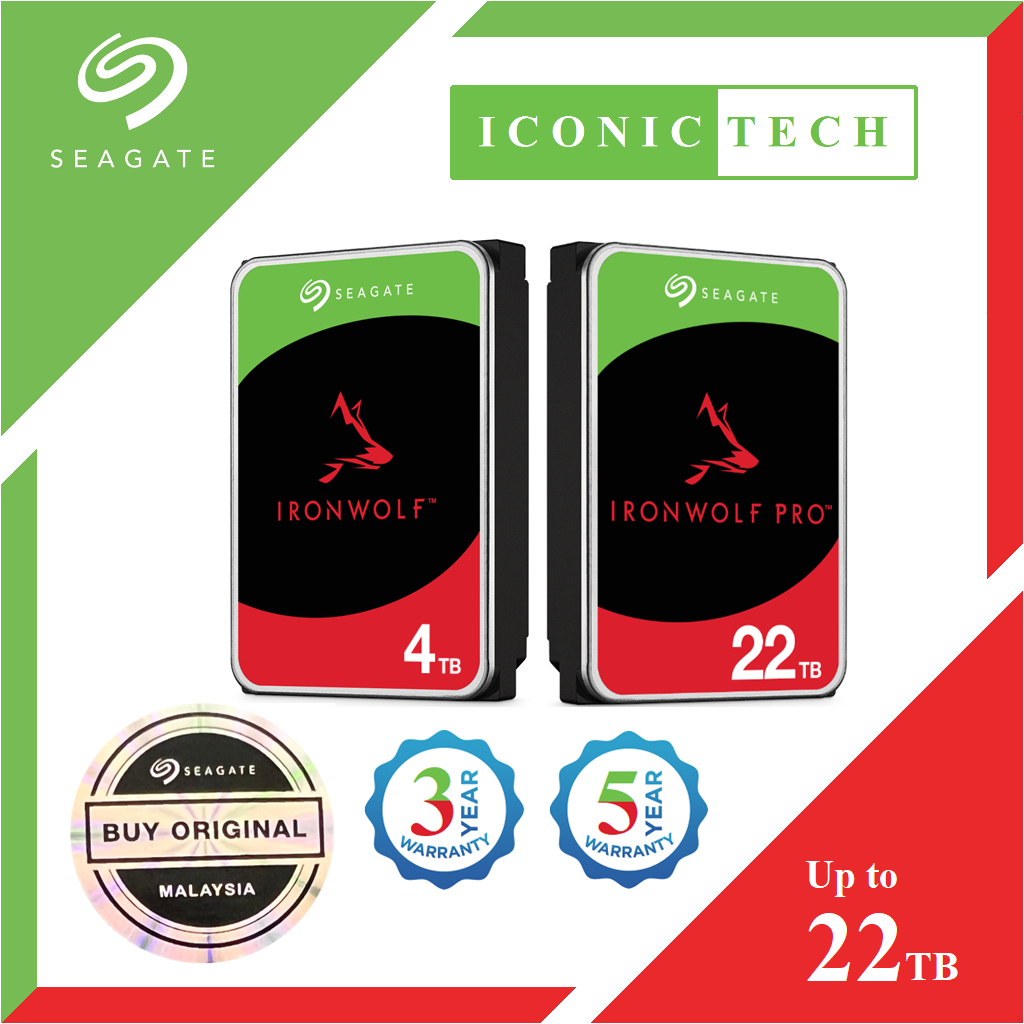 100% Original Brand New Malaysia Set --> Seagate ST4000VN006 IronWolf ...