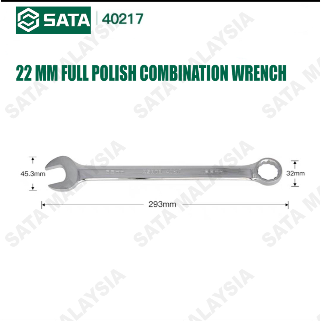SATA Combination Wrench/Combination Spanner/Spanar Size 6MM to 32MM ...