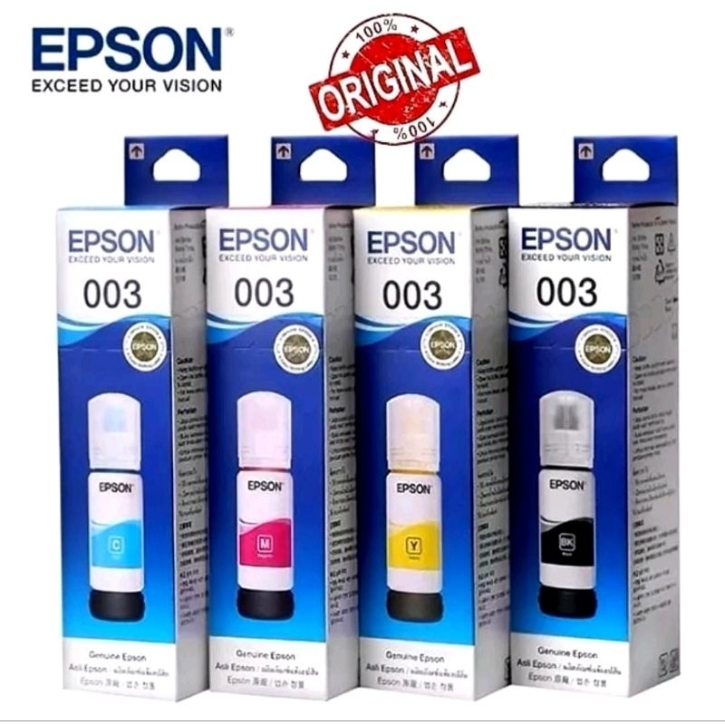 Epson 003 T003 Original Ink Bottle for L3110 L3150 L1110 L5190 L5196 ...