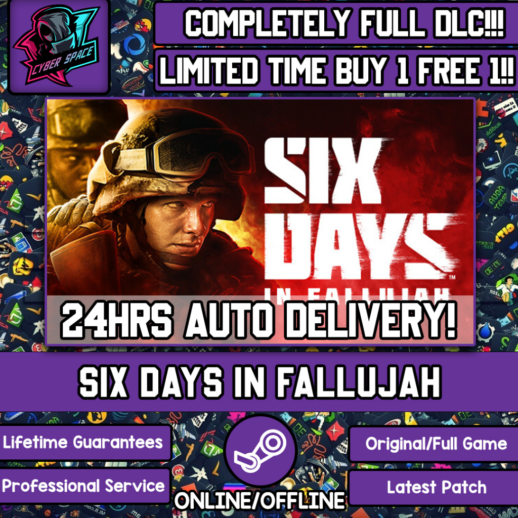 Six Days in Fallujah [Auto Delivery] [Steam Online & Offline] [Full DLC] Cyber Space PC Game ...