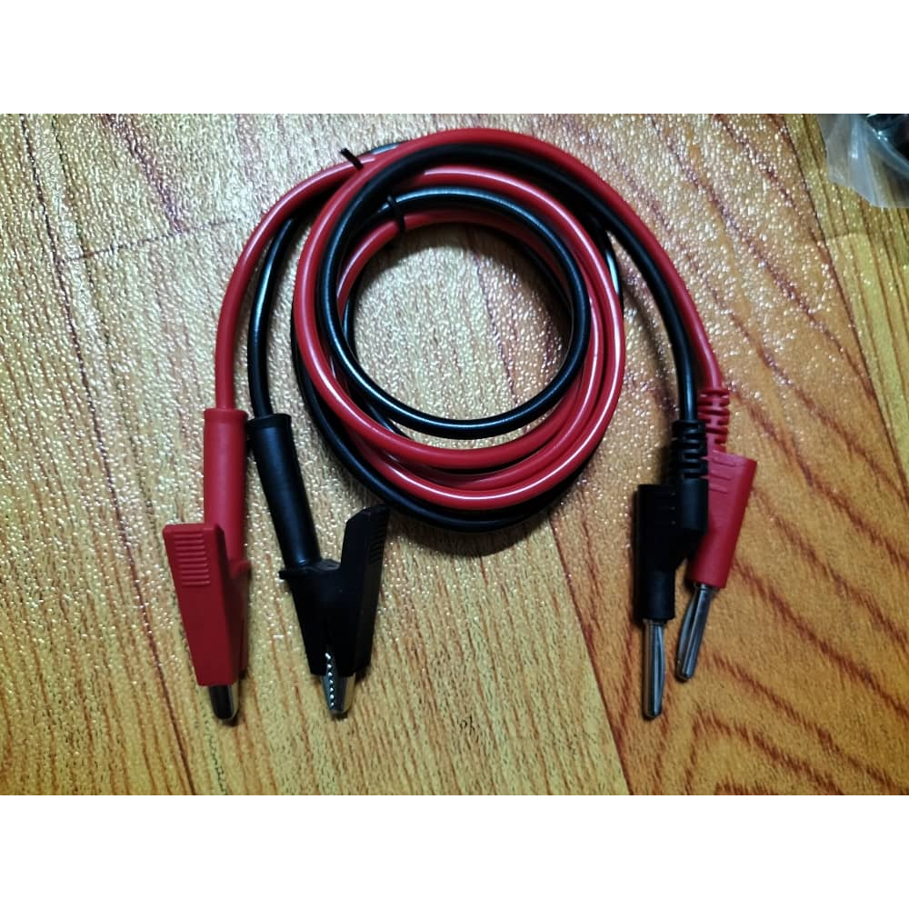 Banana Plug 4MM To 20A Crocodile Clip Test Hook Both Double Crocodile ...