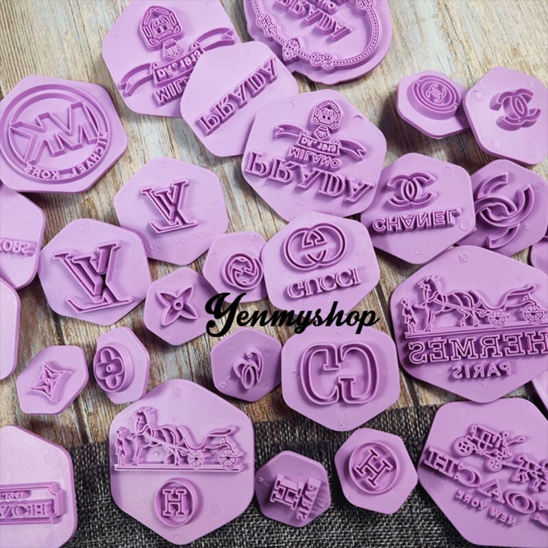 Mini Logo bag Branded printing mold/chocolate/fondant mold cake ...
