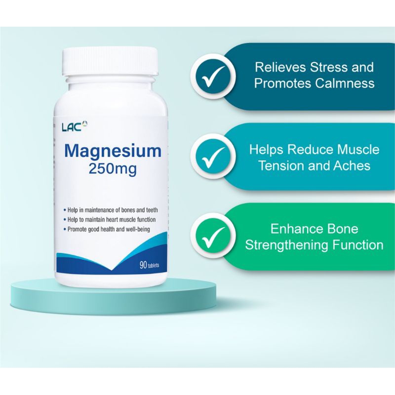 [KKM APPROVED]LAC Magnesium 250mg ( 90Tablets ) | Shopee Malaysia