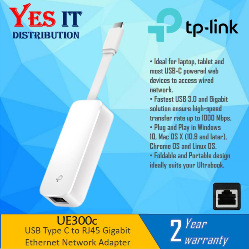 TP-LINK TL UE300C USB Type-C / UE306 USB 3.0 to Gigabit Ethernet ...