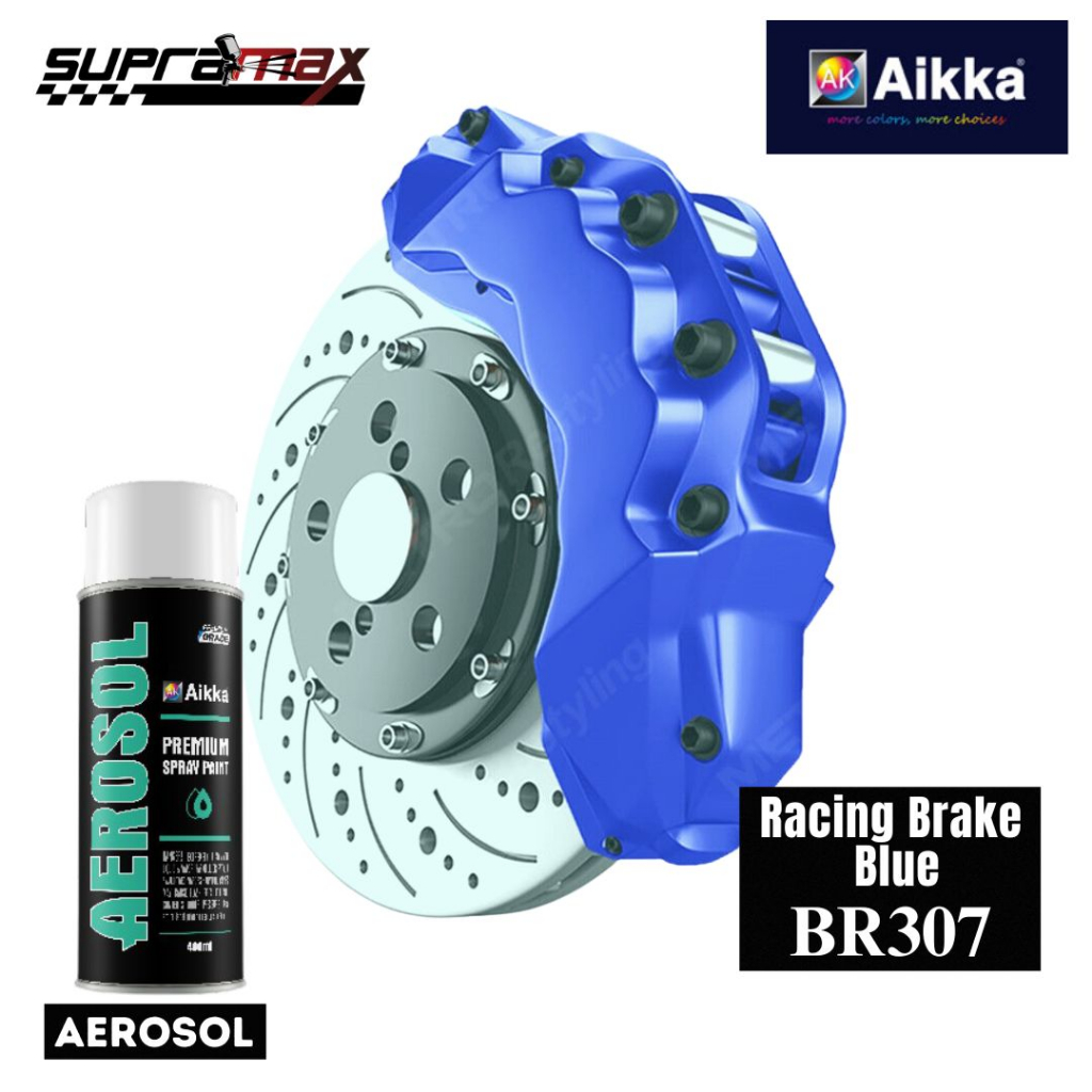 [Brake Caliper Paint RACING BRAKE BLUE BR307] AIKKA Brake Caliper Paint ...