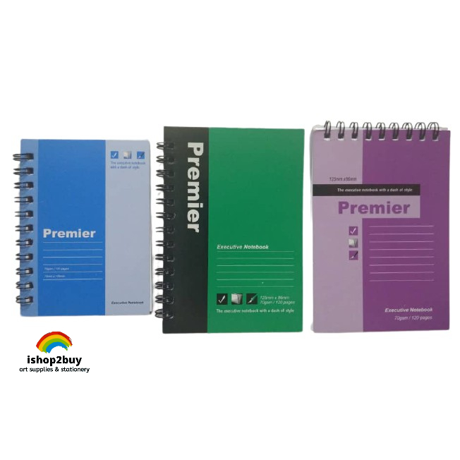 Uni Premier Ring Notebook 10Books Note Book Side Bound Top Bound 70gm ...