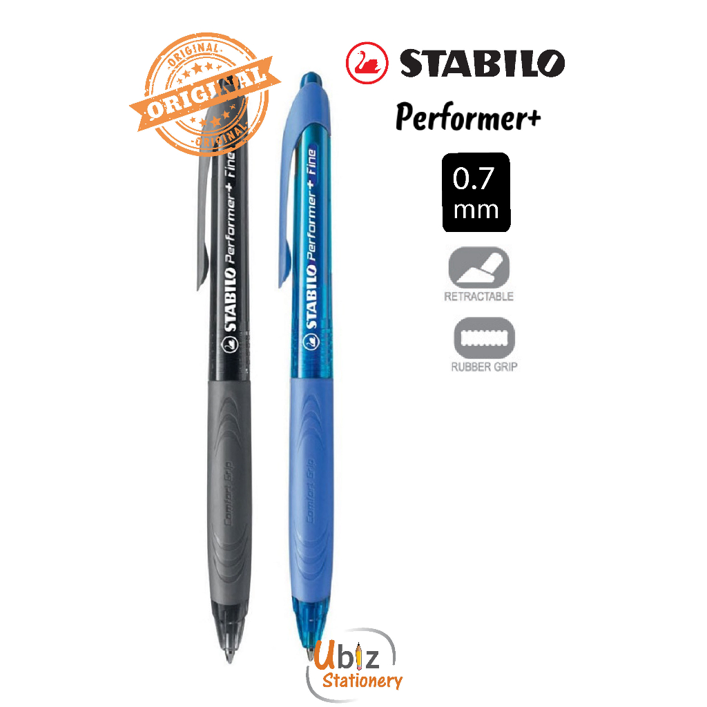 Stabilo Performer Plus Rectractable Ball Pen Fine 0.7mm | Shopee Malaysia