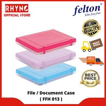 Felton A4/King Plastic Document File | (FFH 011 / FFH 012 / FFH 013 ...